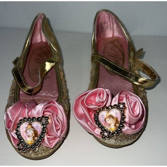 Disney | Costumes | Disney Store Princess Belle Dress Up Shoes Girls ...